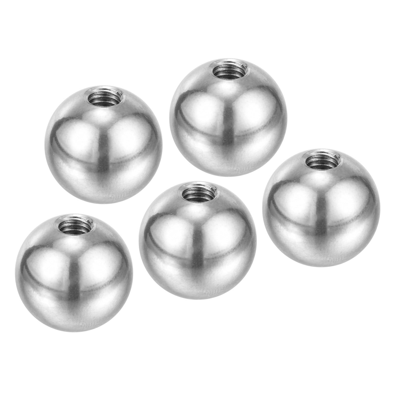Uxcell M6x20mm Ball Nuts Knob, 5 Pack Thread 304 Stainless Steel Round ...