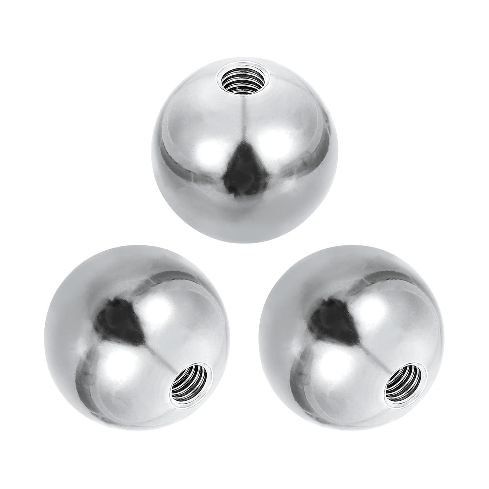 Uxcell Ball Nuts Knob, Stainless Steel Round Solid Blind Hole ...