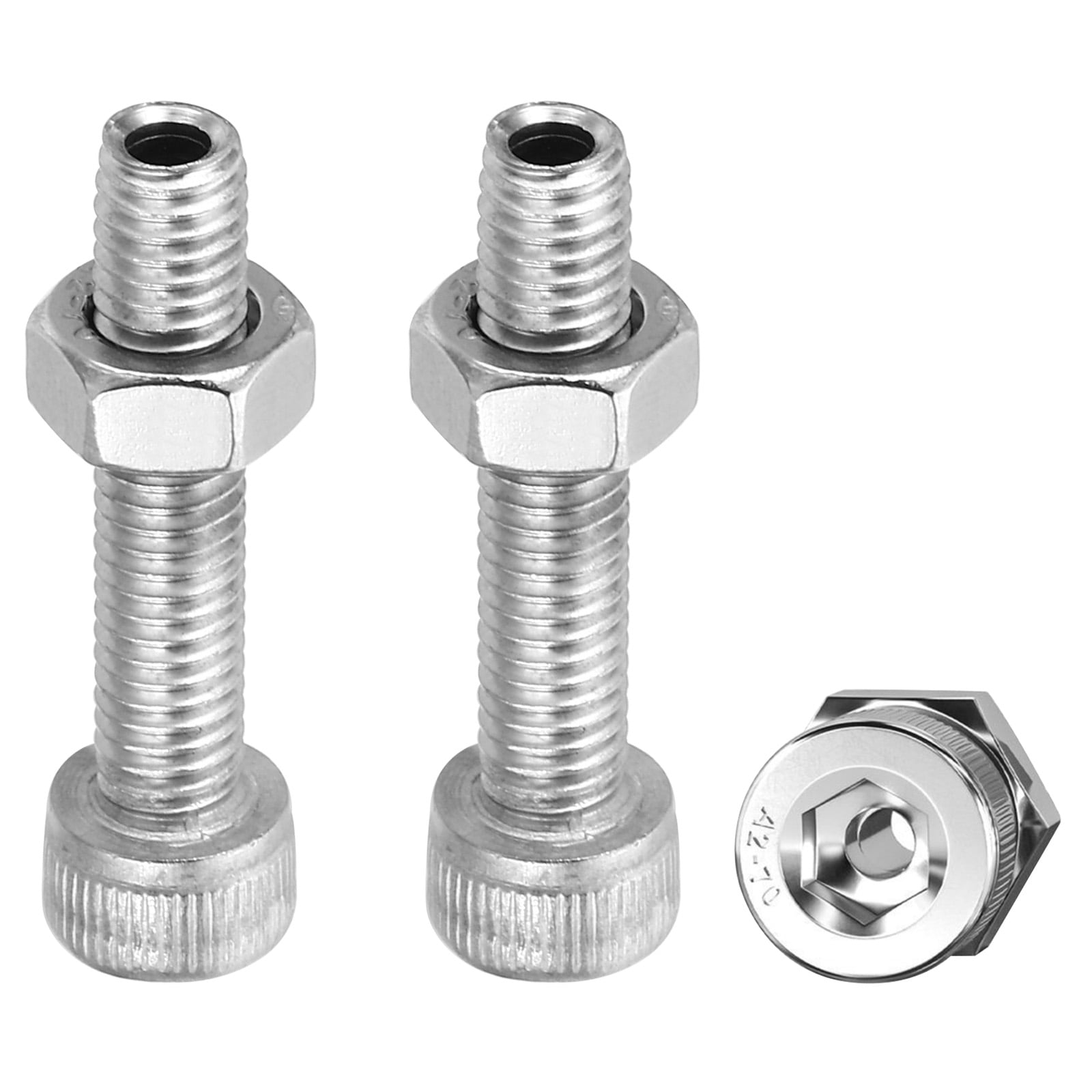 Uxcell M6x30mm Hexagon Socket Screw 3 Set Cylindrical Hollow Bolt Nut ...