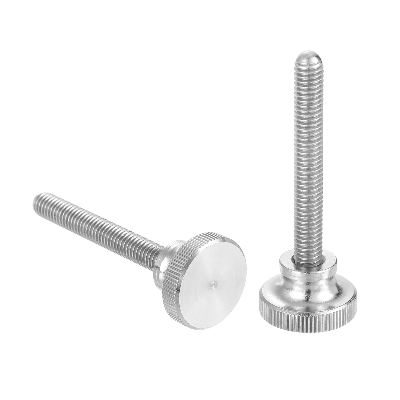 Uxcell M6x45mm Knurled Thumb Screws, 304 Stainless Steel Diamond Head ...