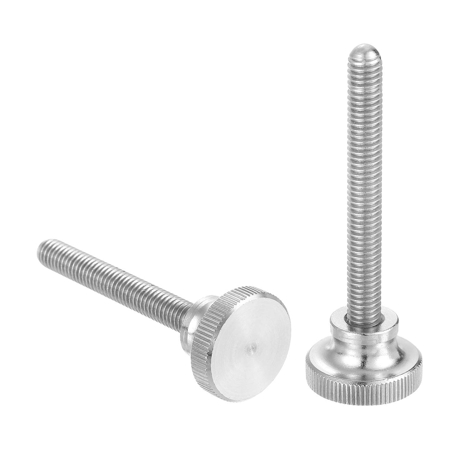 Uxcell M6x60mm Knurled Thumb Screws, 304 Stainless Steel Diamond Head ...