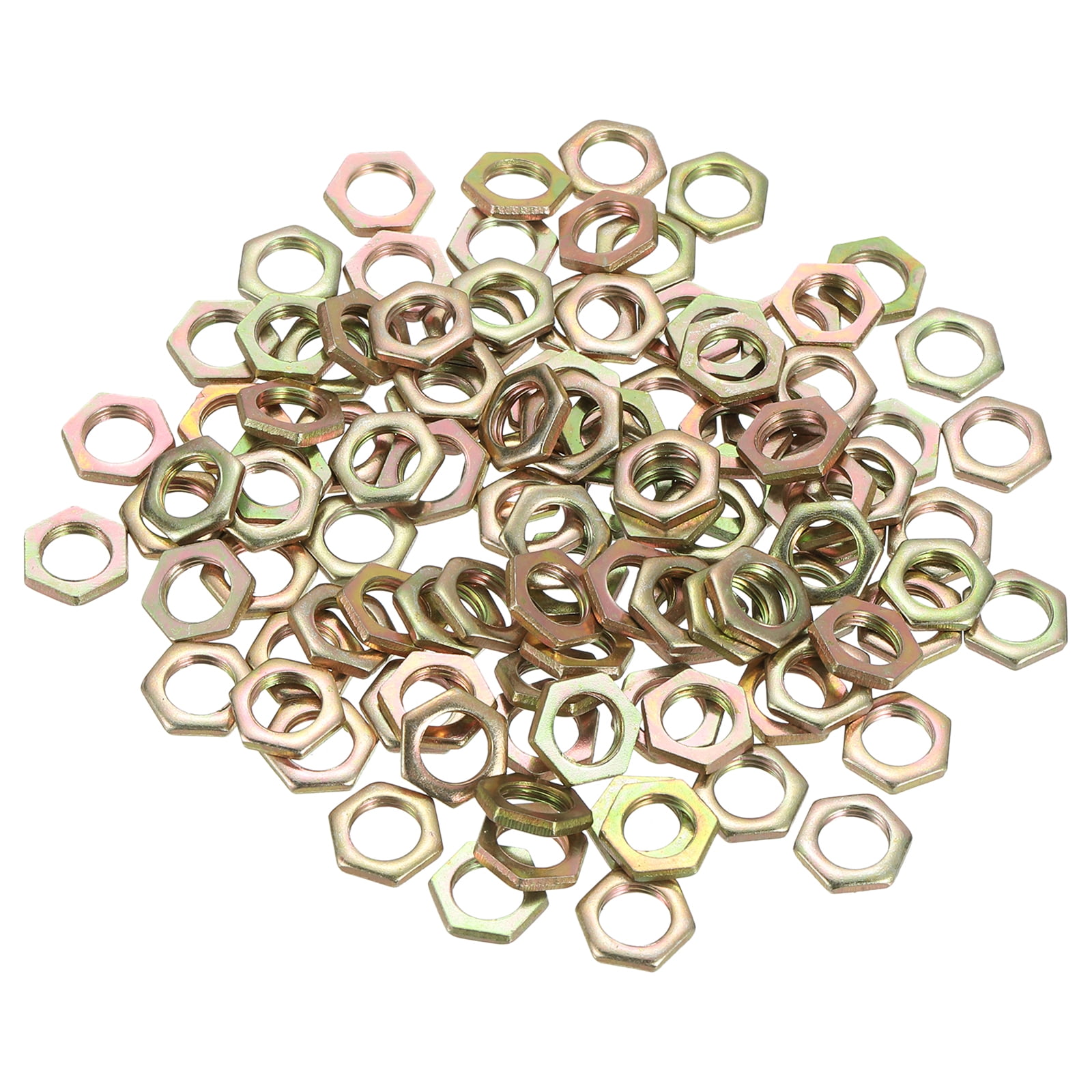 Uxcell M7x0.75x2mm Carbon Steel Hex Nuts Fastener 120pcs for Screws Bolts - Walmart.com