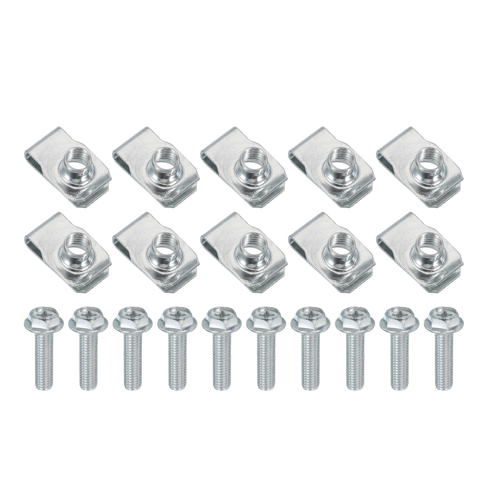 Uxcell Bolt and U-Nut Extruded U Nut & Body Bolt Kit Fasteners Hardware ...