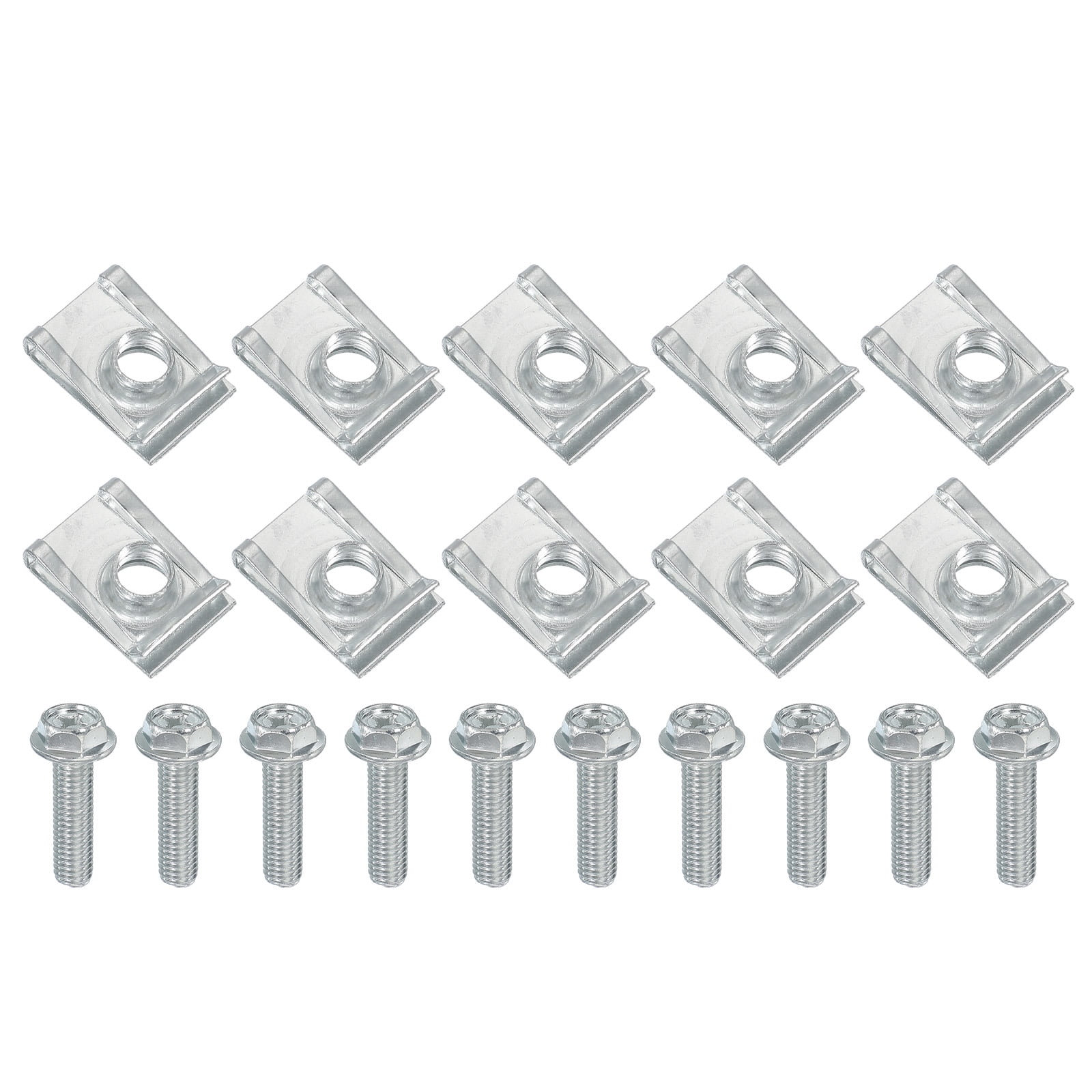 Uxcell Bolt and U-Nut Extruded U-Nut & Body Bolt Kit Fastener for ...