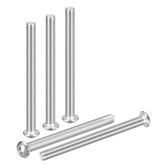 Uxcell M8-1.25x100mm Button Head Socket Cap Screws - 10Pack - Good for ...