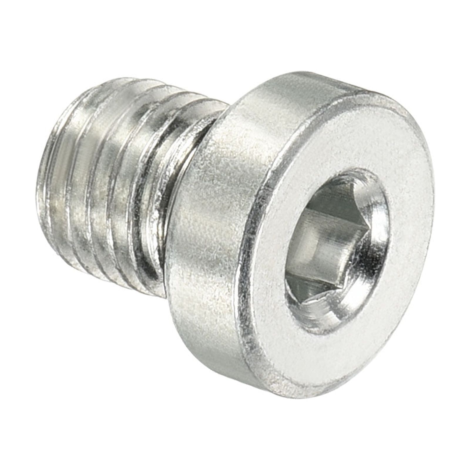 Uxcell M8*1 Internal Hex Head Pipe Fitting Plug, Male Thread 45# Steel Socket Plug with Sealing ...