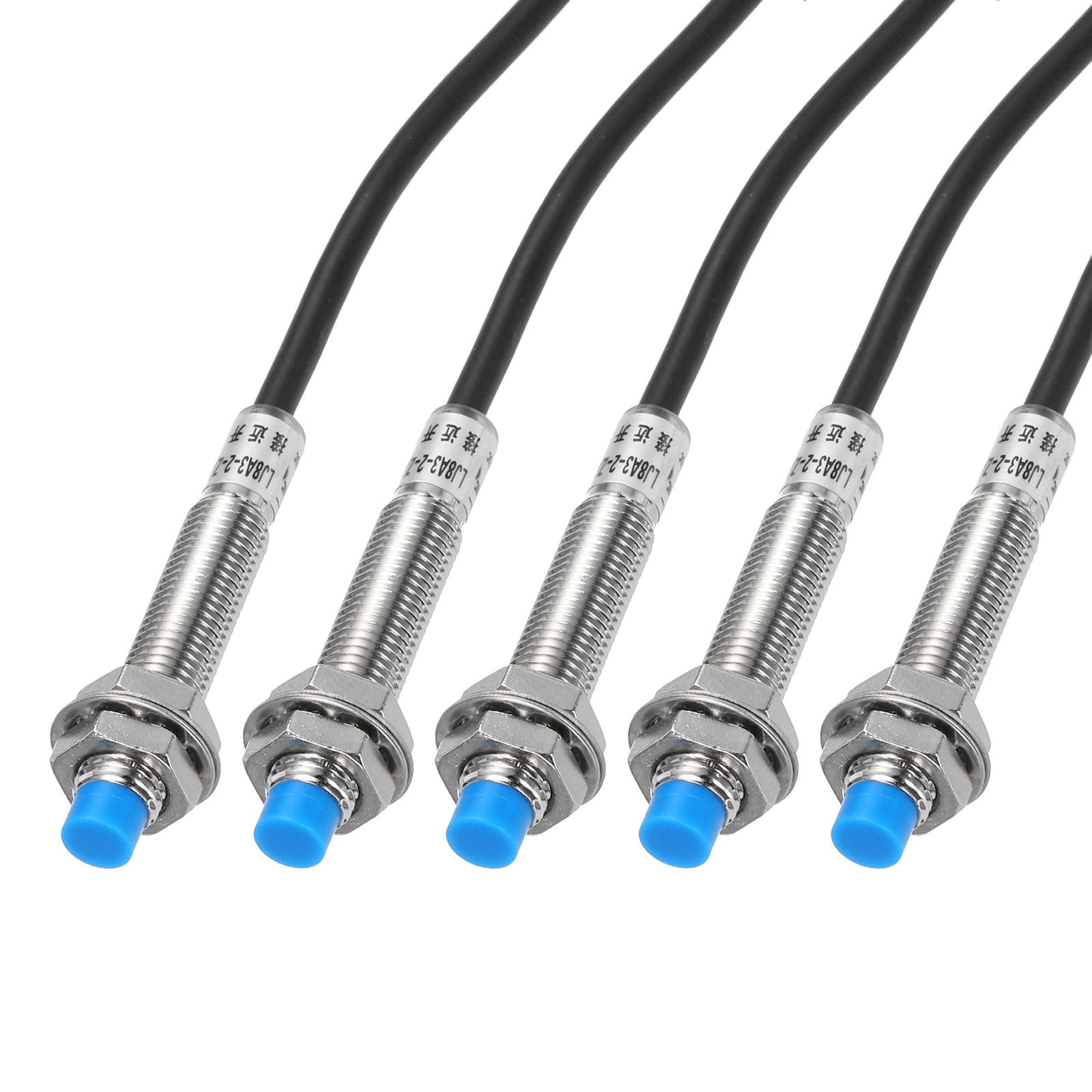 Uxcell M8 Approach Inductive Proximity Sensor Switch NPN NC 2mm Detection, DC 6-36V 5Pcs ...