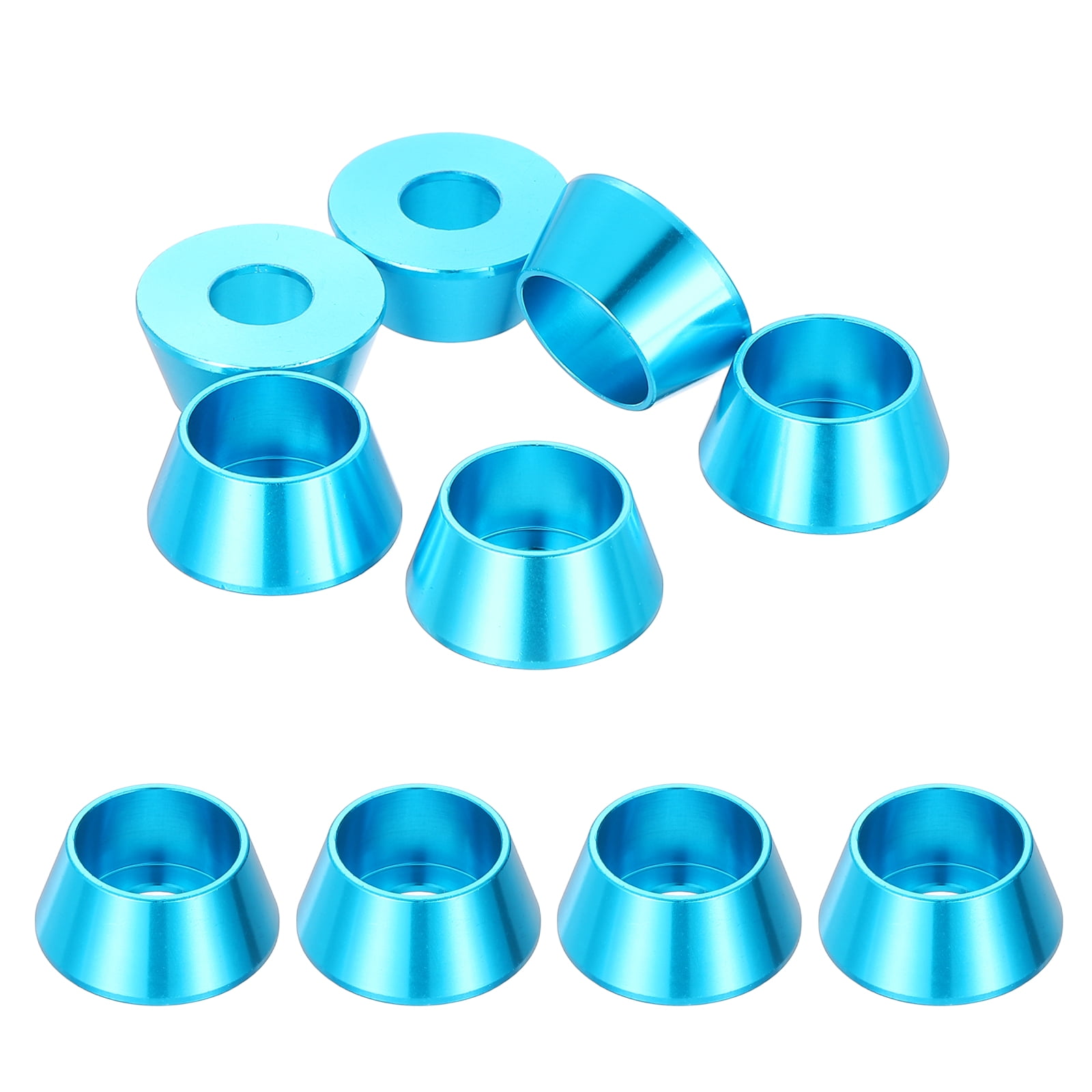 Uxcell M8 Cone Cup Washers, Anodized Aluminum Gaskets Cup Head Washer ...