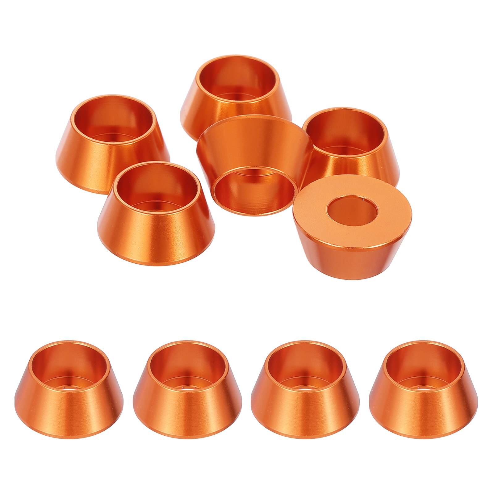Uxcell M8 Cone Cup Washers, Anodized Aluminum Gaskets Cup Head Washer ...