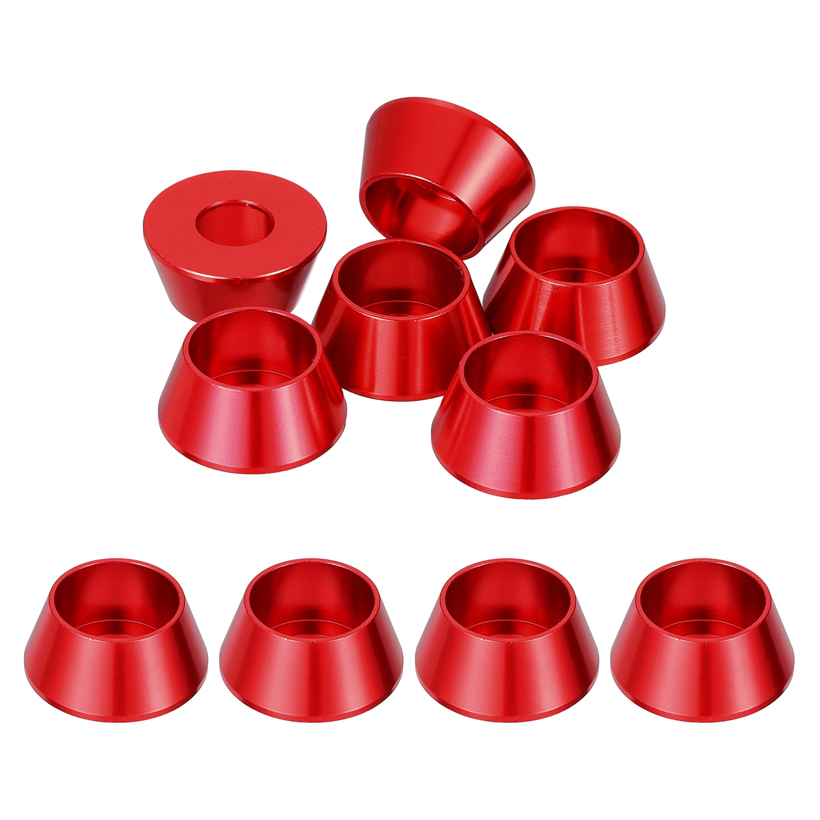 Uxcell M8 Cone Cup Washers, Anodized Aluminum Gaskets Cup Head Washer ...
