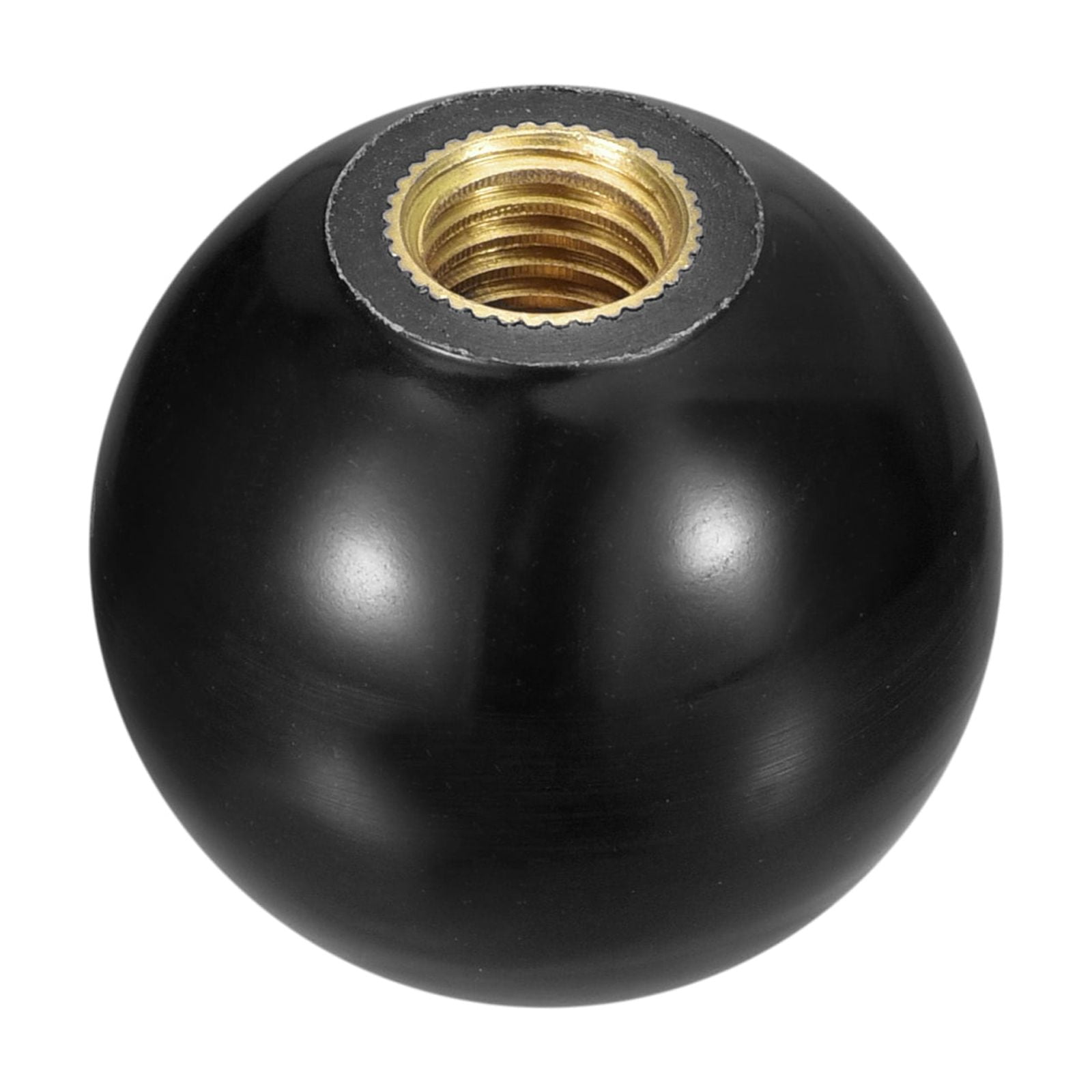 Uxcell M8 Copper Thread 25mm Dia Threaded Ball Knobs for Machine Handle ...