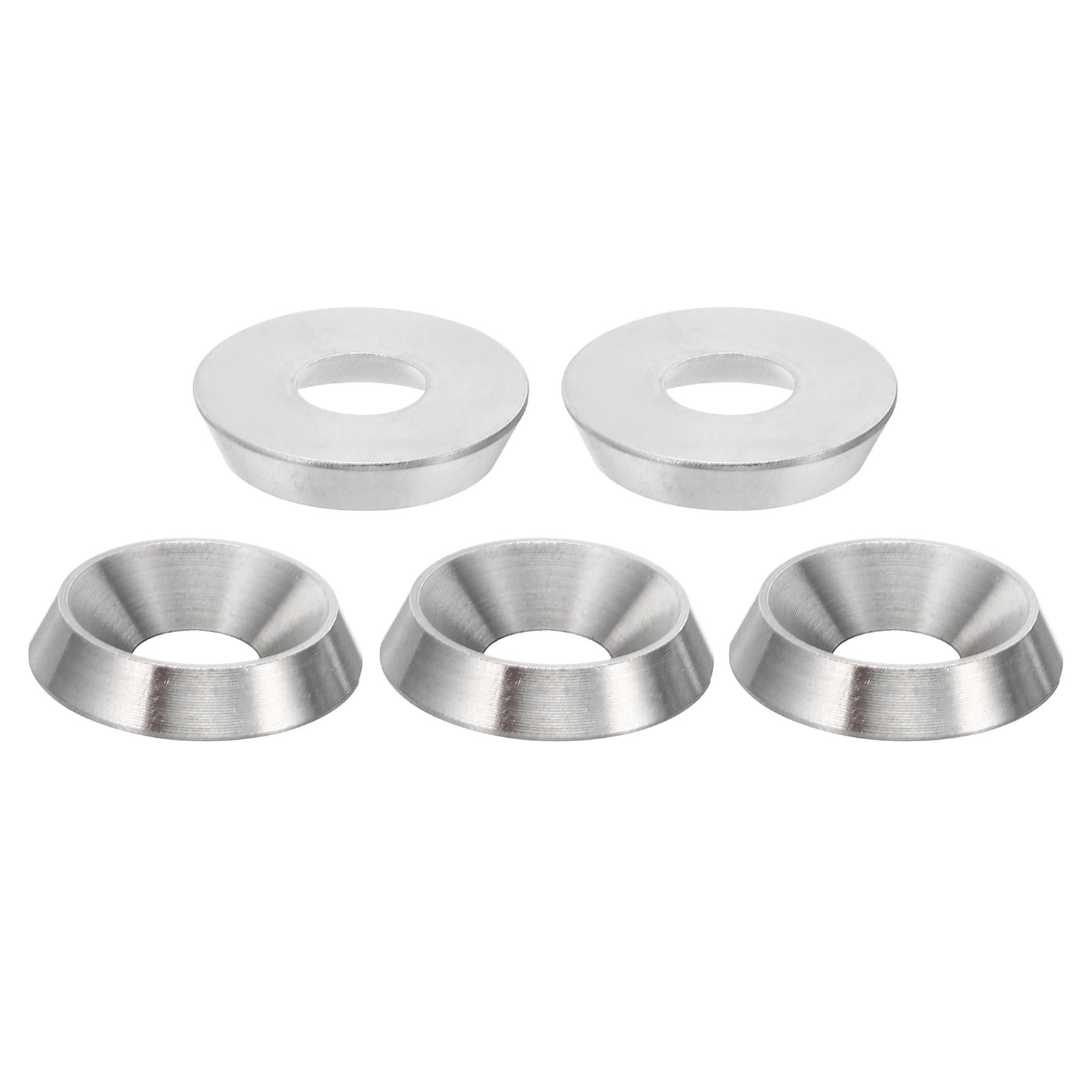 Uxcell M8 Finish Countersunk Washer 5pcs 22mmx4.5mm 304 Stainless Steel ...
