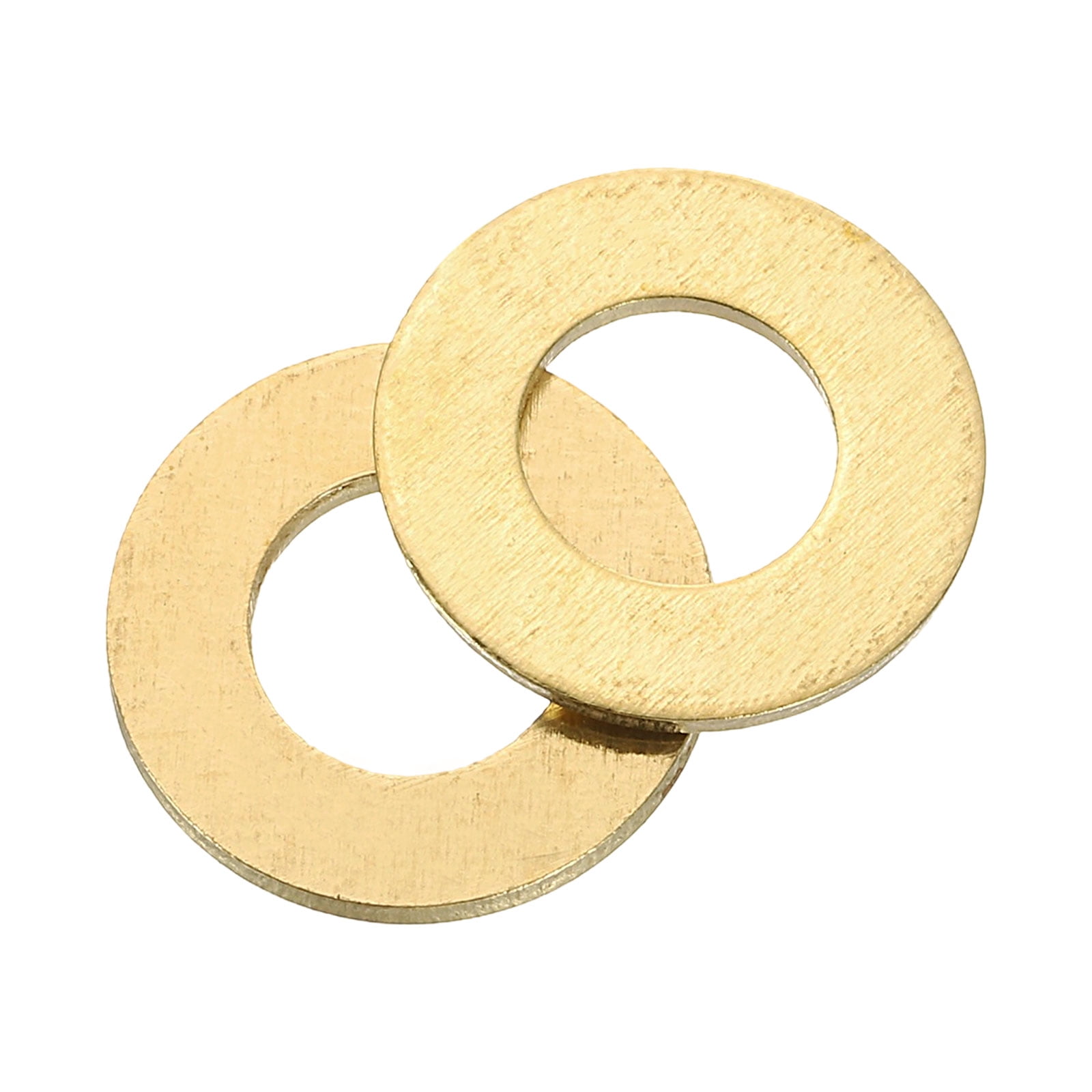 Uxcell M8 Flat Washer, 25 PackBrass Ring Washers 16mm OD 1.2mm Thick ...