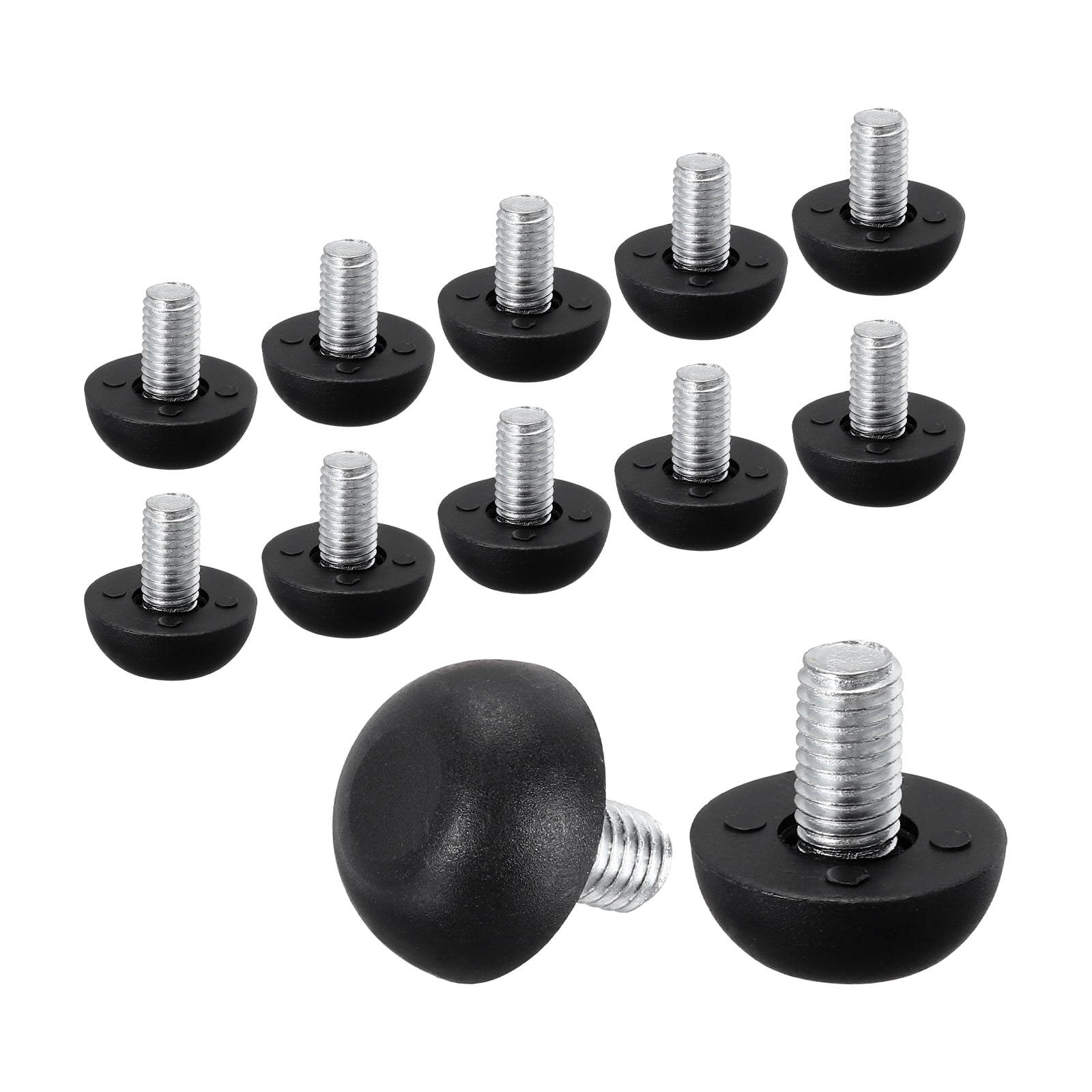 Uxcell M8 Furniture Leg Leveling Feet 8mm x 1.25 Adjustable Threaded ...