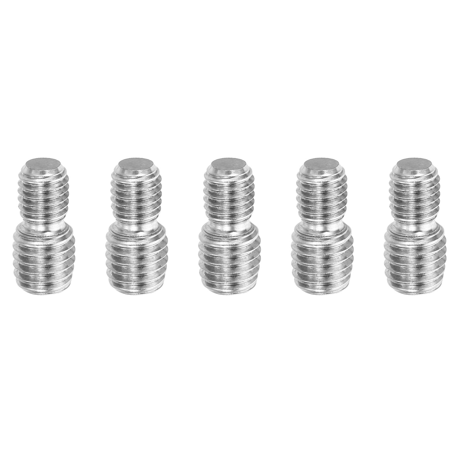 Uxcell M8*M10*20mm Double End Threaded Stud Screw Bolt, 5 Pack 304 ...