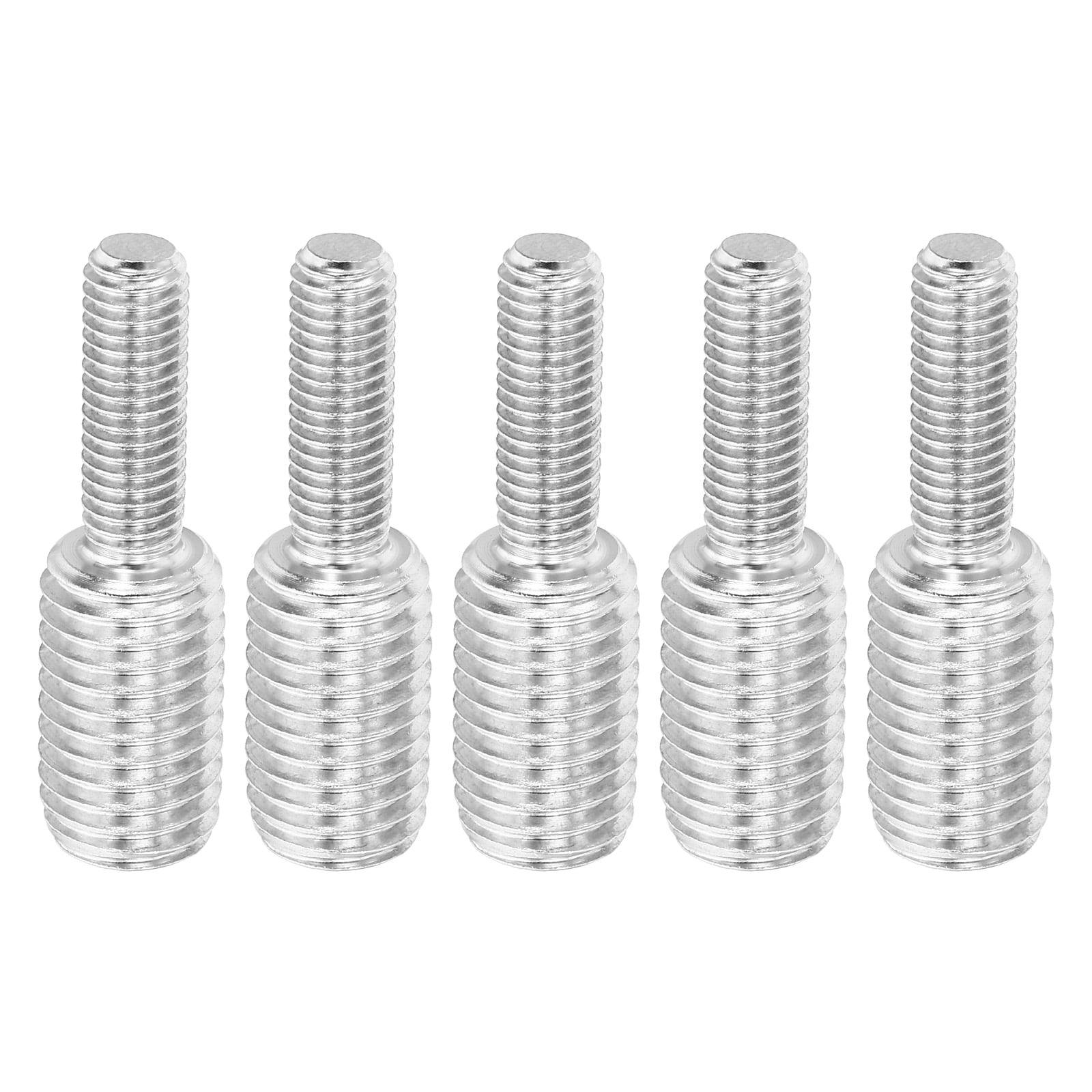 Uxcell M8*M14*50mm Double End Threaded Stud Screw Bolt, 5 Pack 304 Stainless - Walmart.com