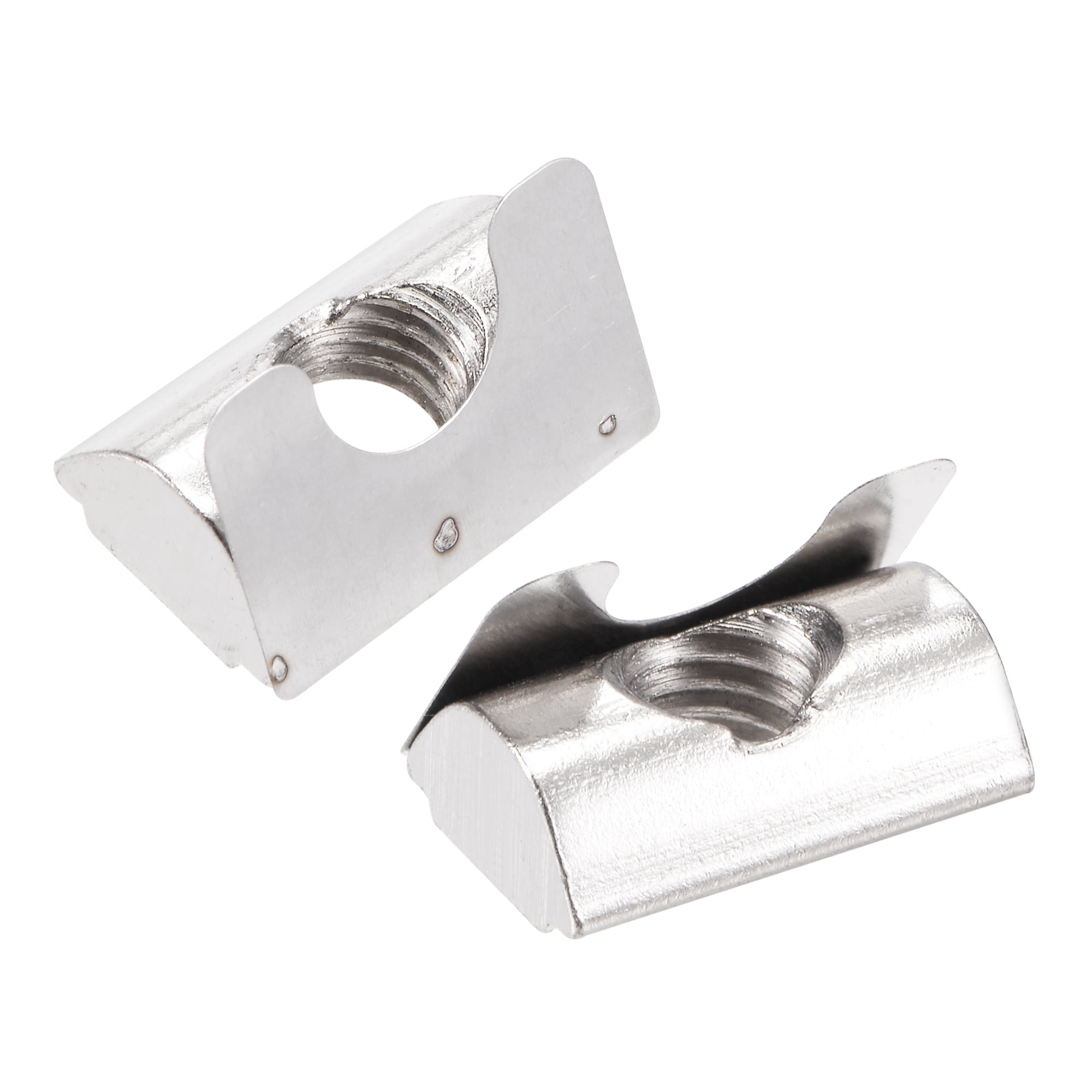 Uxcell M8 Roll in Spring T Nut with Spring Sheet Carbon Steel for 3030/4040 Series 8mm Slot 12 ...