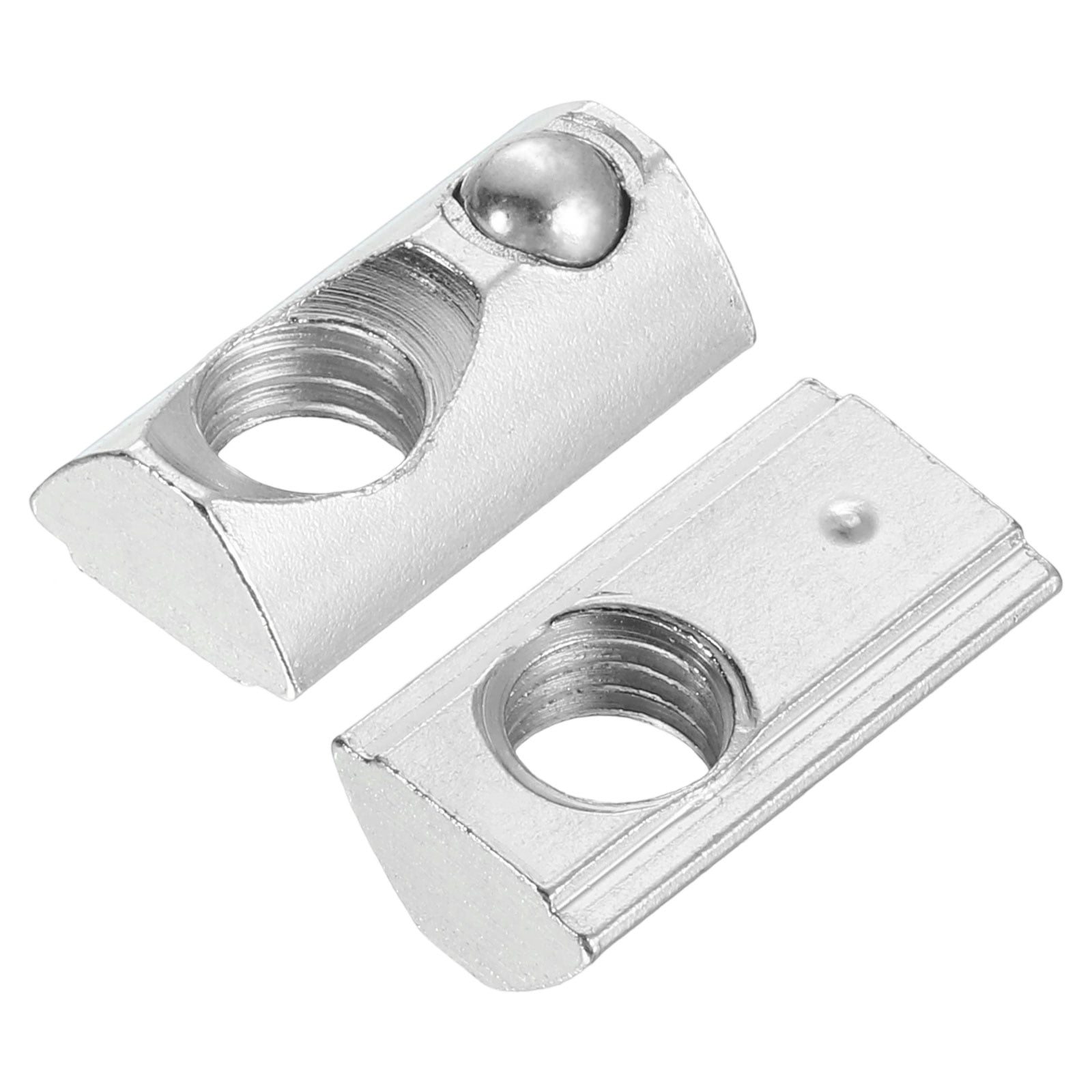 Uxcell M8 T Spring Nut, 10 Pack 3030 Series Half Round Roll in Spring ...