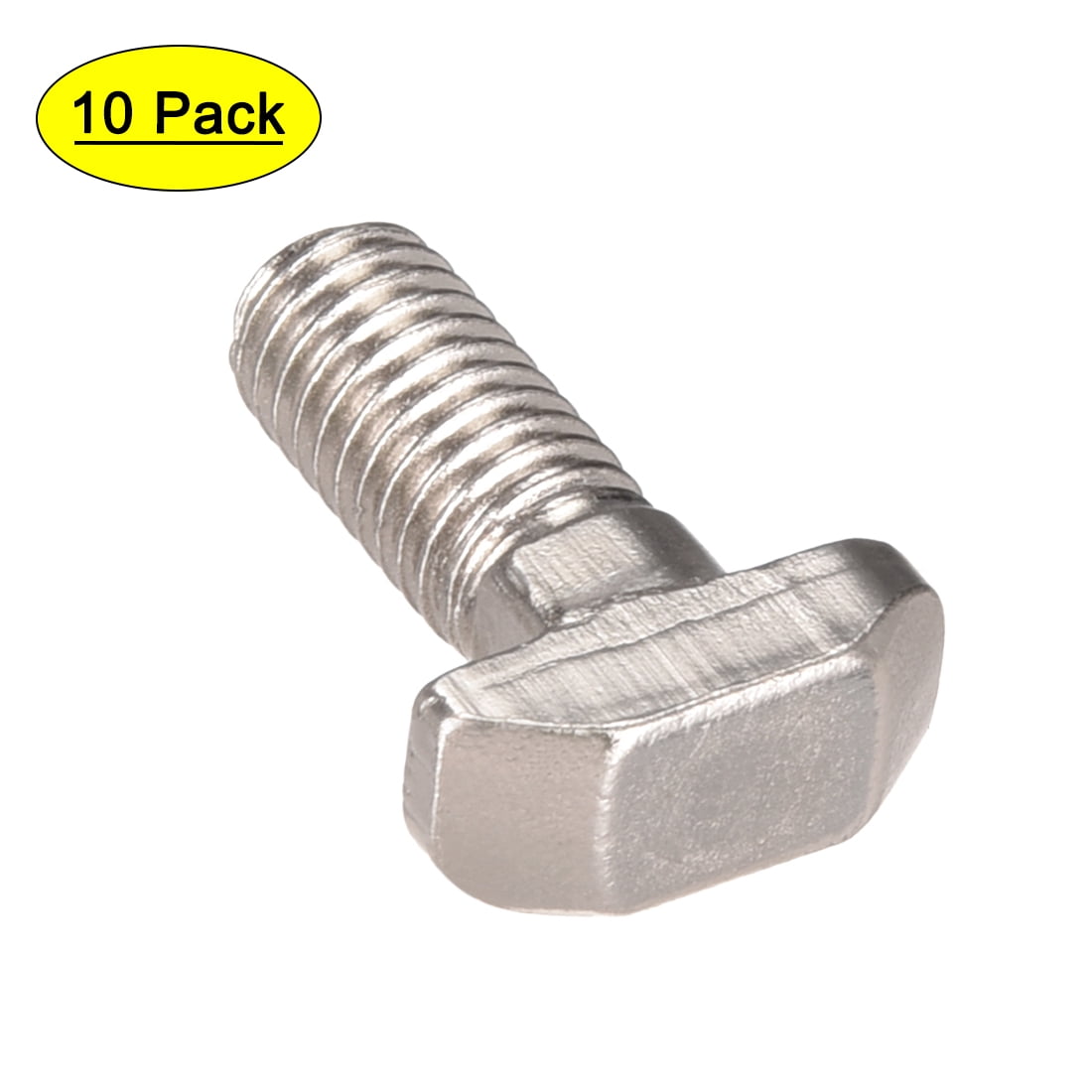 Uxcell M8 Thread 20mm T Bolt 40 Series Carbon Steel 10 Pack - Walmart.com