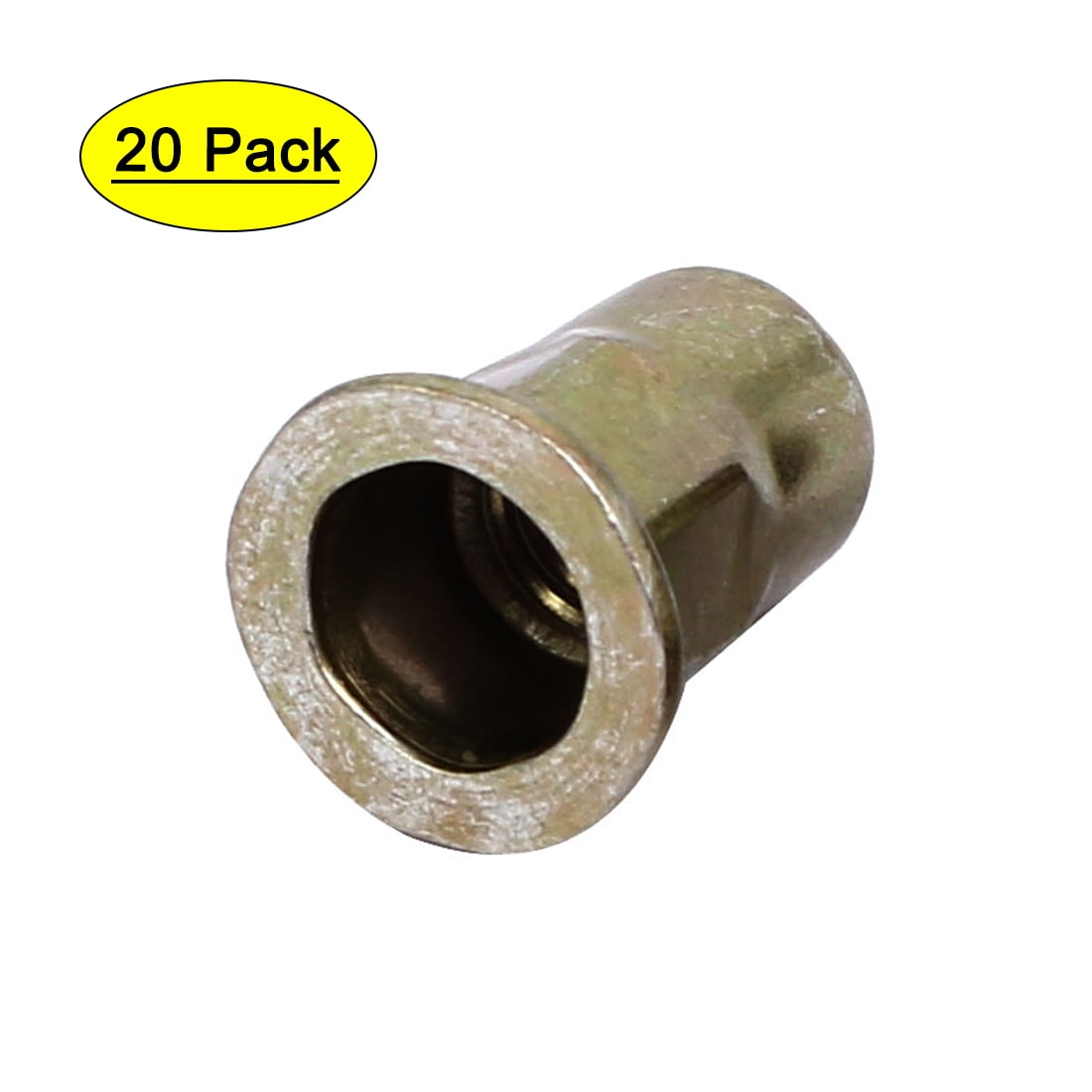 Uxcell M8 Thread Dia. Flat Head Half Hex Body Insert Blind Rivet Nut ...