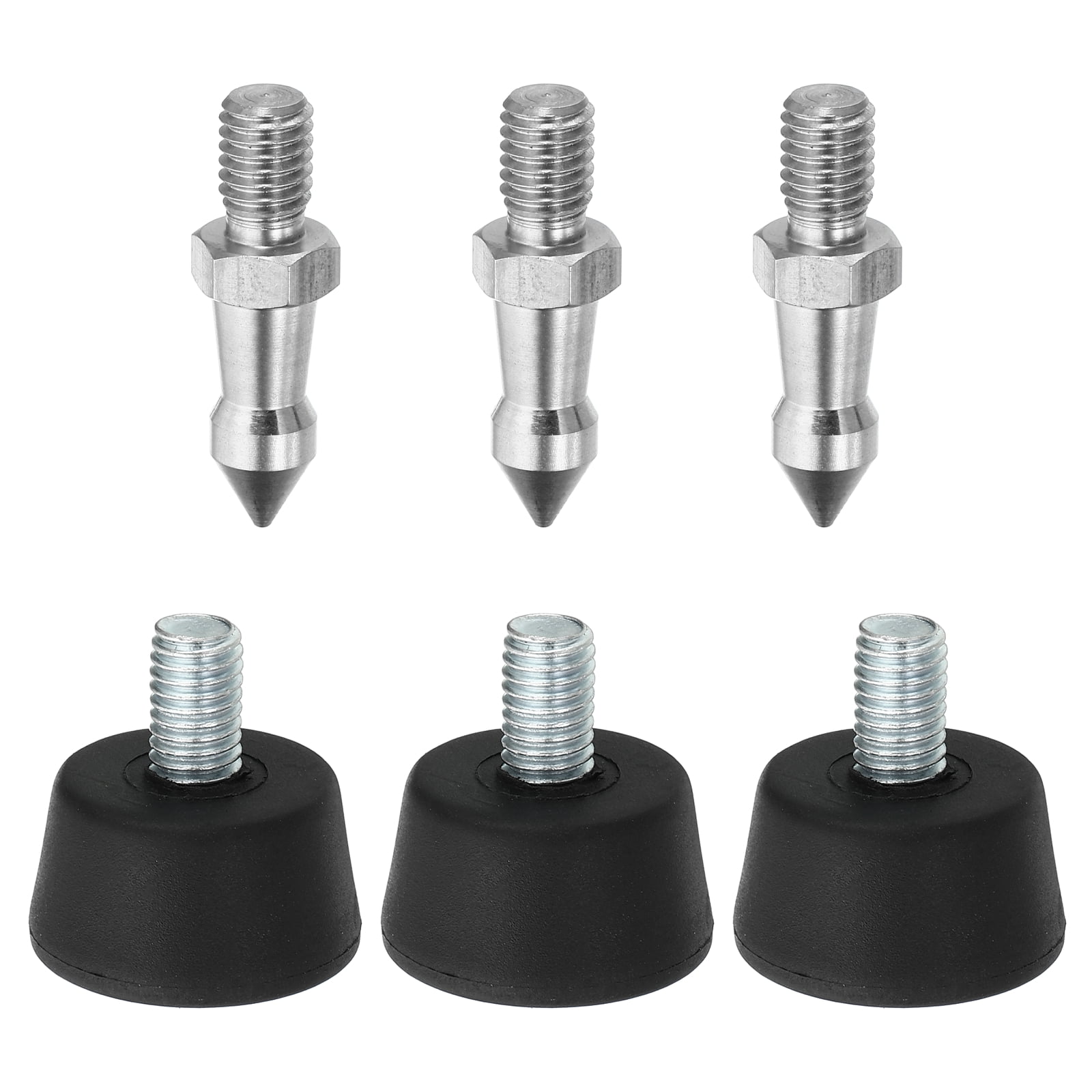 Uxcell M8 Thread Tripod Spike and Rubber Tripod Feet Camera Tripod ...
