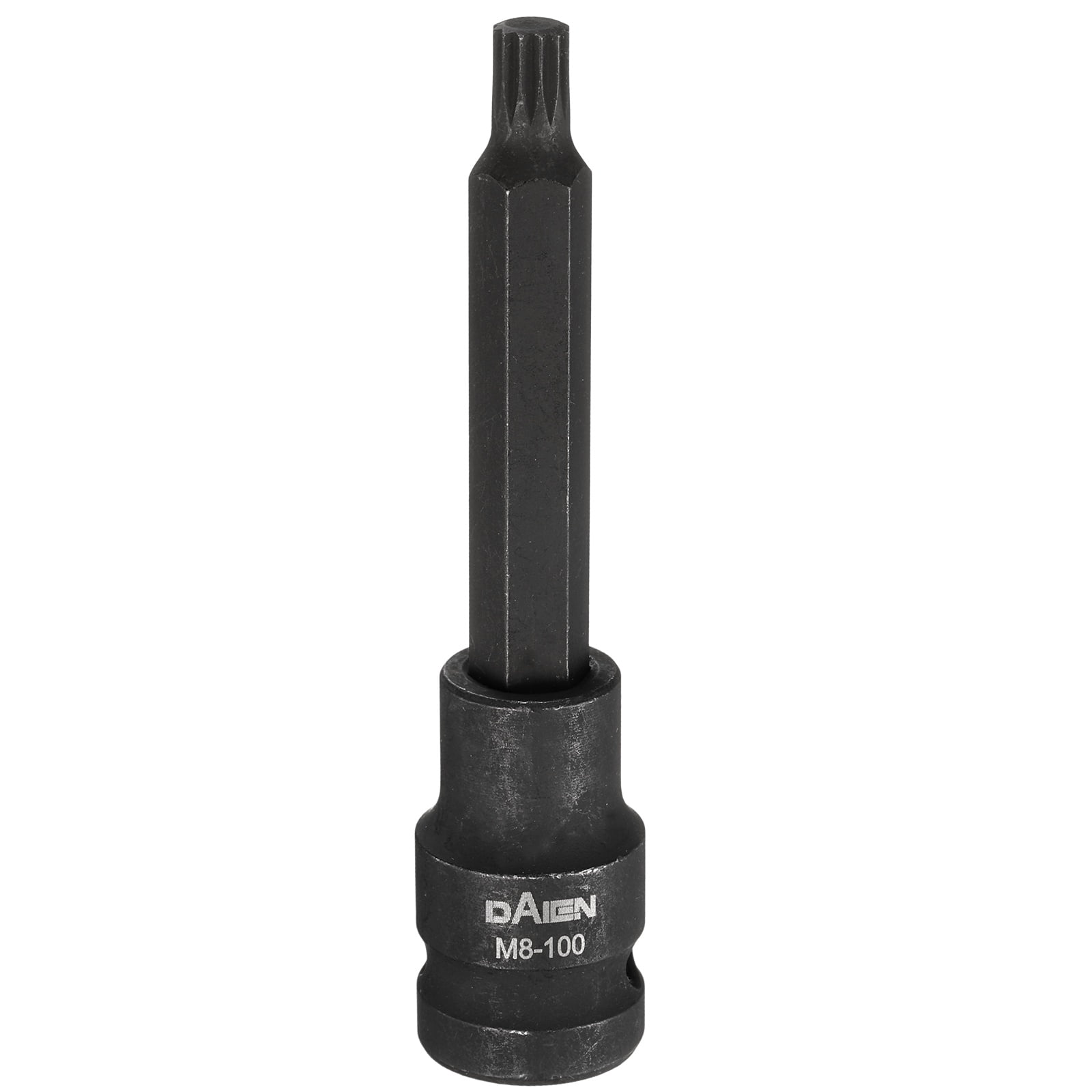 Uxcell M8 Triple Square Bit Socket 100mm/3.94" Length 1/2" Square Drive ...