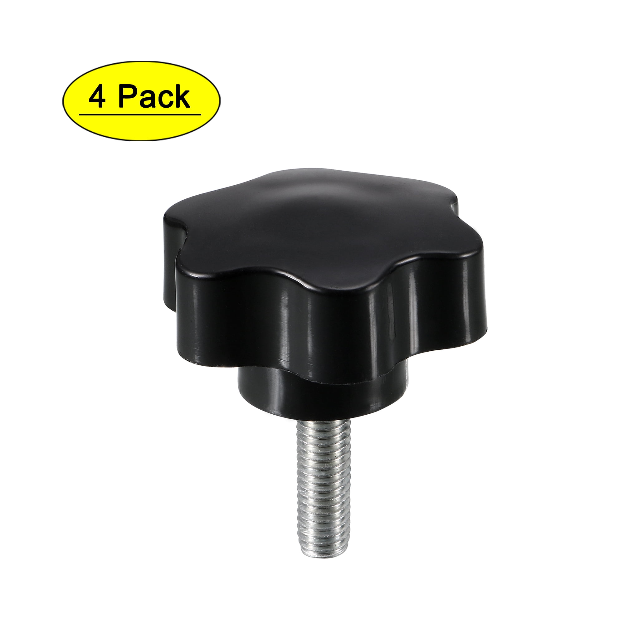 Uxcell M8 x 0.98'' Hex Shaped Clamping Screw Knob Male Thread Plastic ...