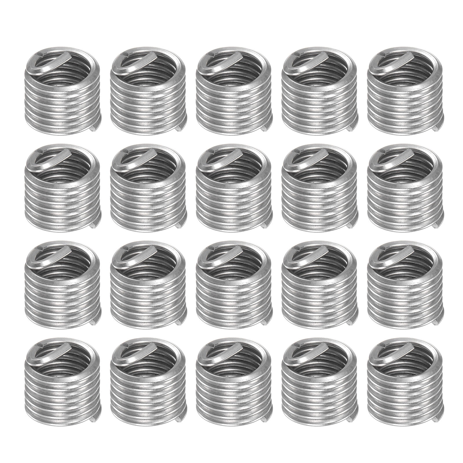 Uxcell M8 x 1.25 1.5D 12mm 304 Stainless Steel Wire Thread Insert ...