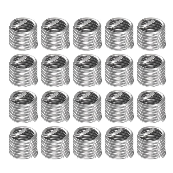 Uxcell M8 x 1.25 1.5D 12mm 304 Stainless Steel Wire Thread Insert ...