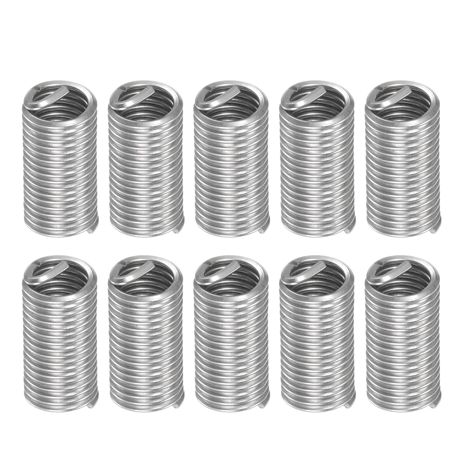 Uxcell M8 x 1.25 3D 24mm 304 Stainless Steel Wire Thread Insert ...