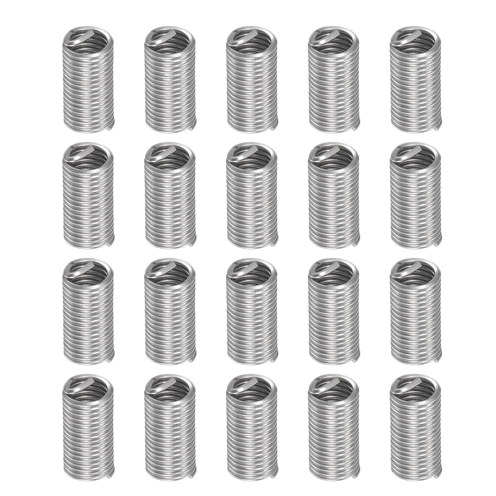 Uxcell M8 x 1.25 3D 24mm 304 Stainless Steel Wire Thread Insert ...