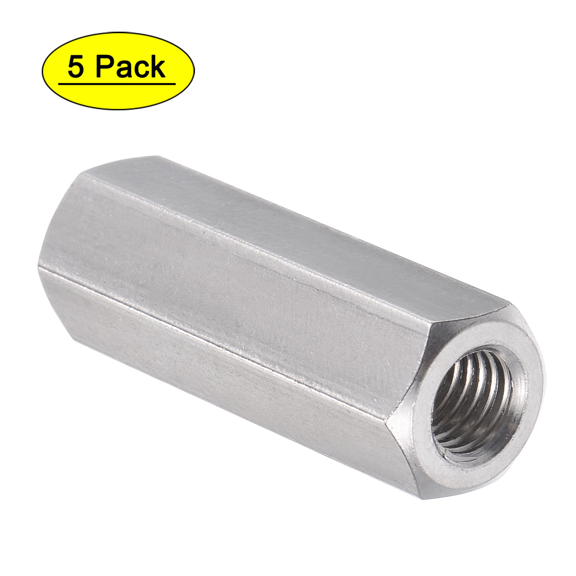 Uxcell M8 x 1.25-Pitch 40mm Length 304 Stainless Steel Metric Hex ...