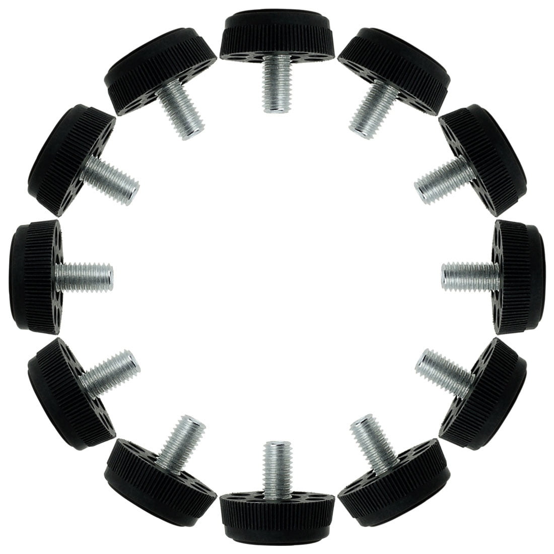 Uxcell M8 x 13 x 30mm Furniture Glide Leveling Feet Adjustable Leveler ...