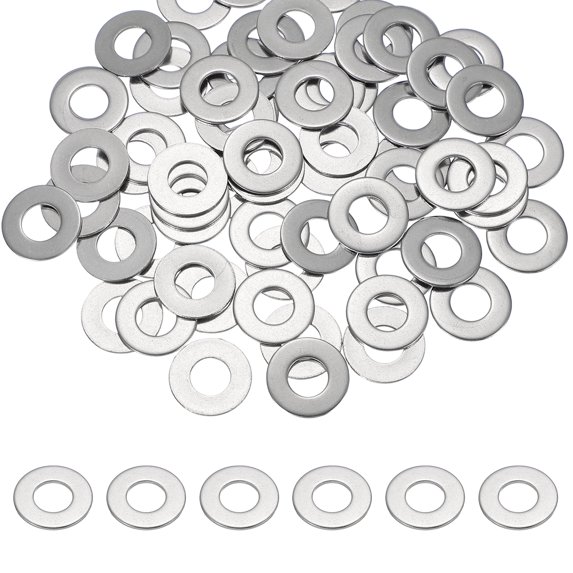 Uxcell M8 x 18mm Metal Screw Washers Set, 66Pcs 304 Stainless Steel ...