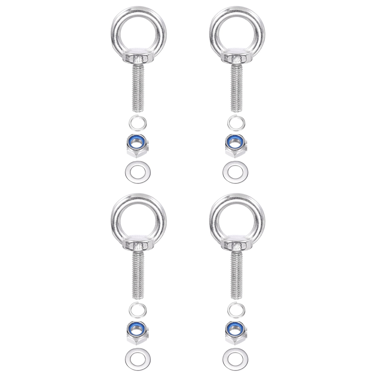 Uxcell M8 x 30mm Lifting Shoulder Eye Bolt 304 Stainless Steel Lifting ...