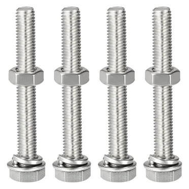 Wellsay (25 Sets) M6 x 25mm Stainless Steel Extra Large Flanged Hex ...