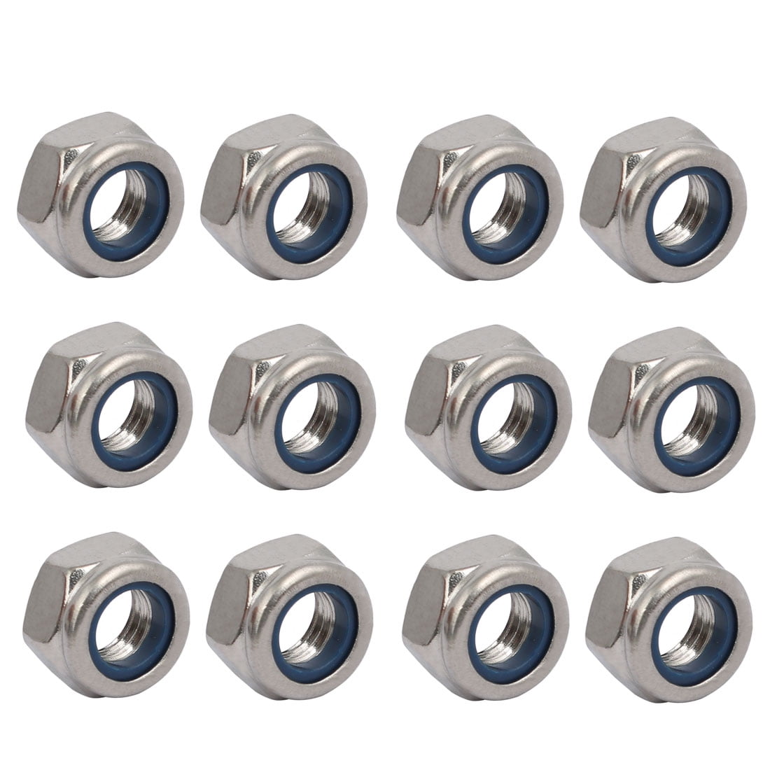 Uxcell M8x1.25mm Pitch Metric Thread 304 Stainless Steel Left Hand Lock ...