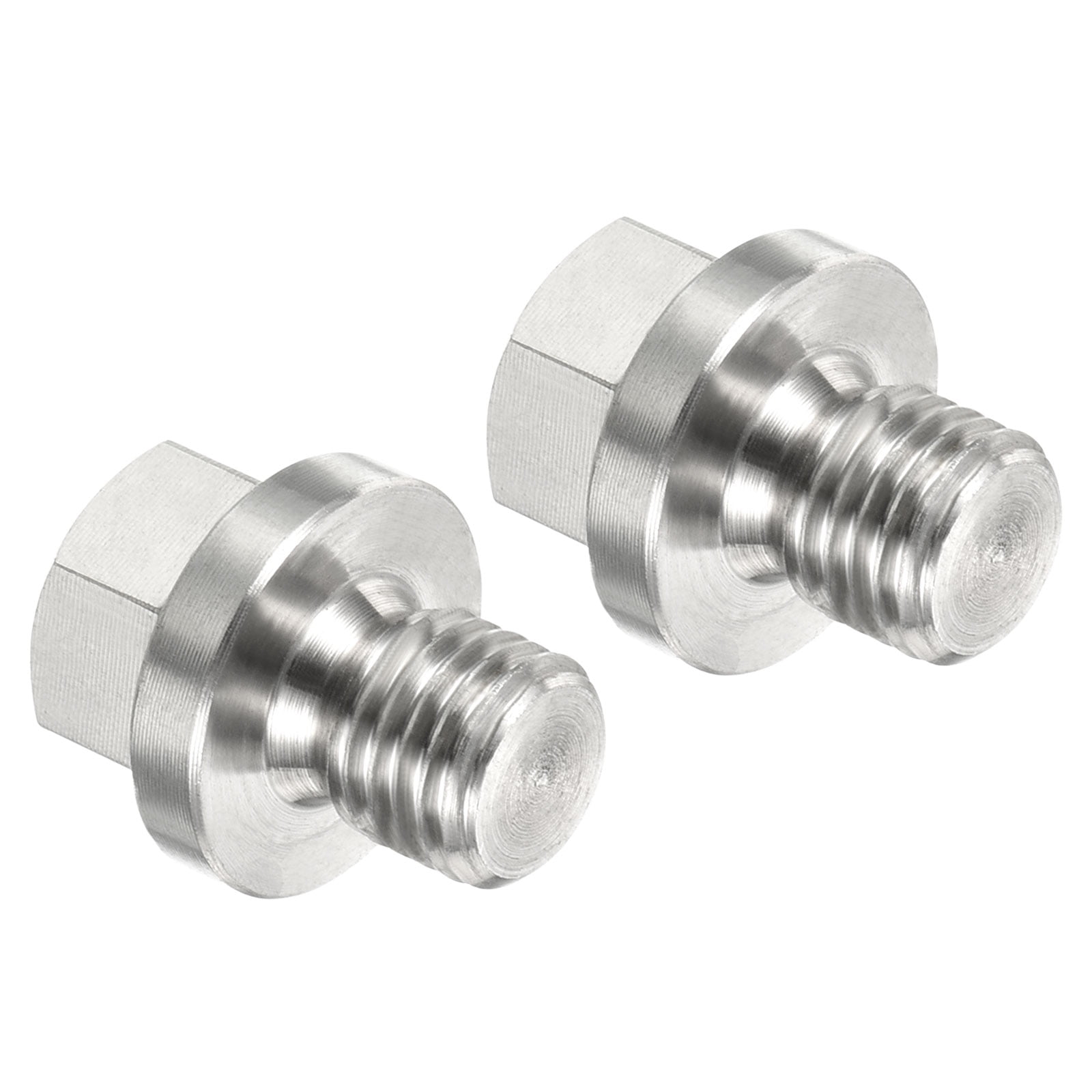 Uxcell M8x1 Male Plug Stainless Steel Thread Hex Head Socket Solid Pipe ...