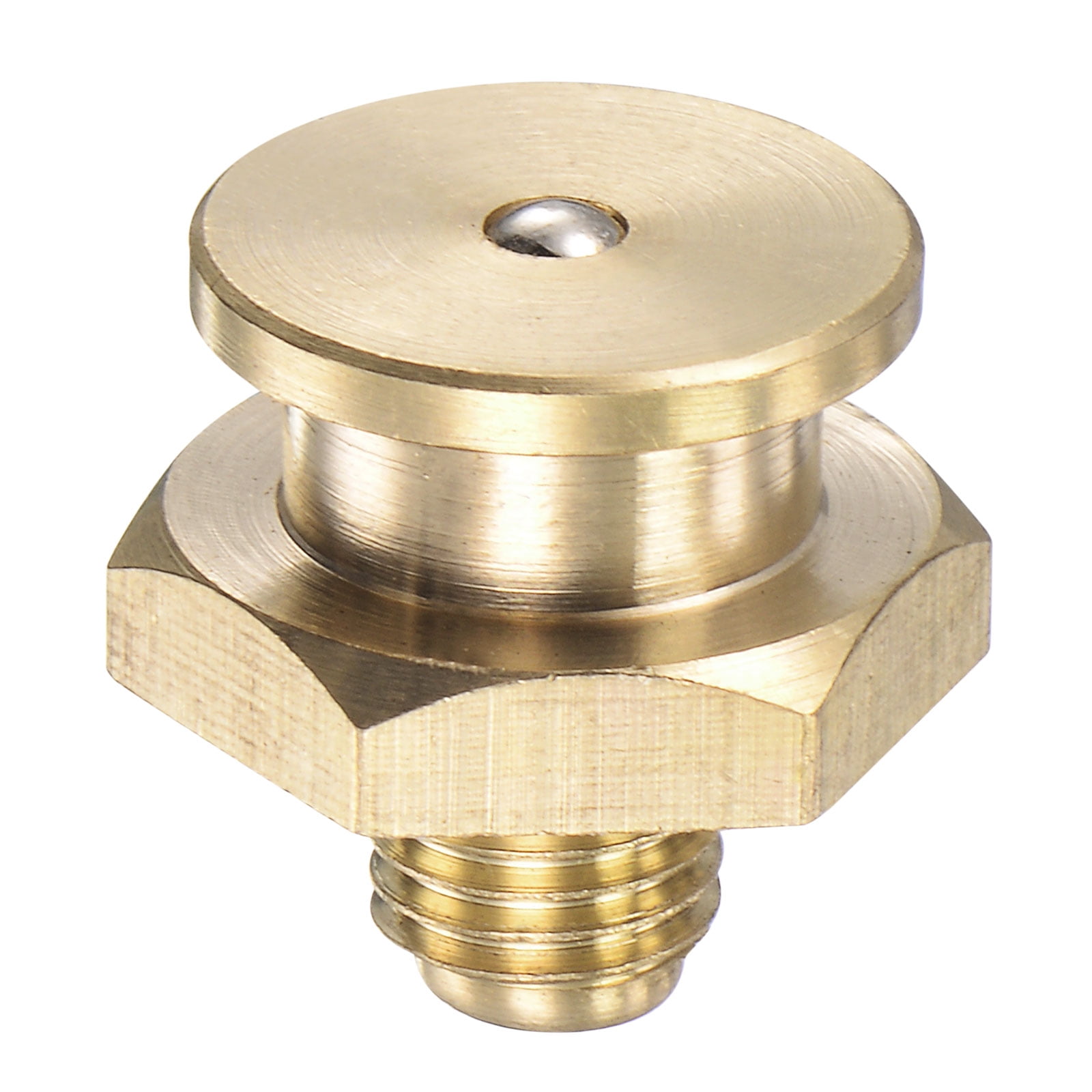 Uxcell M8x1 Male Thread Brass Push Button Grease Oil Cup - Walmart.com