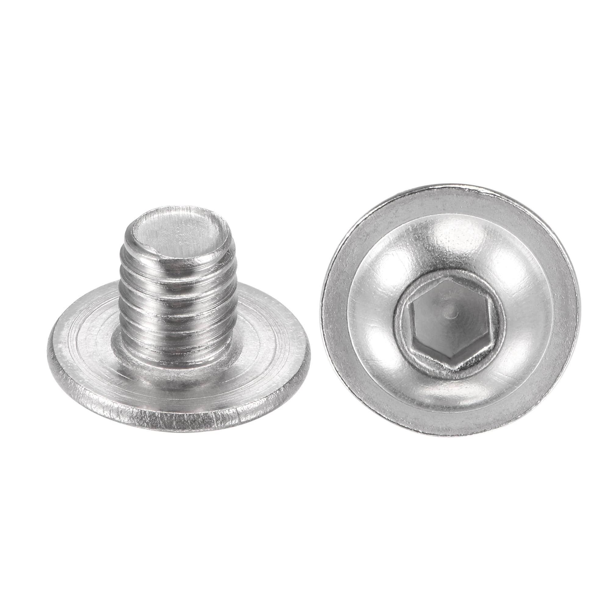 Uxcell M8x10mm 304 Stainless Steel Flanged Button Head Socket Cap ...