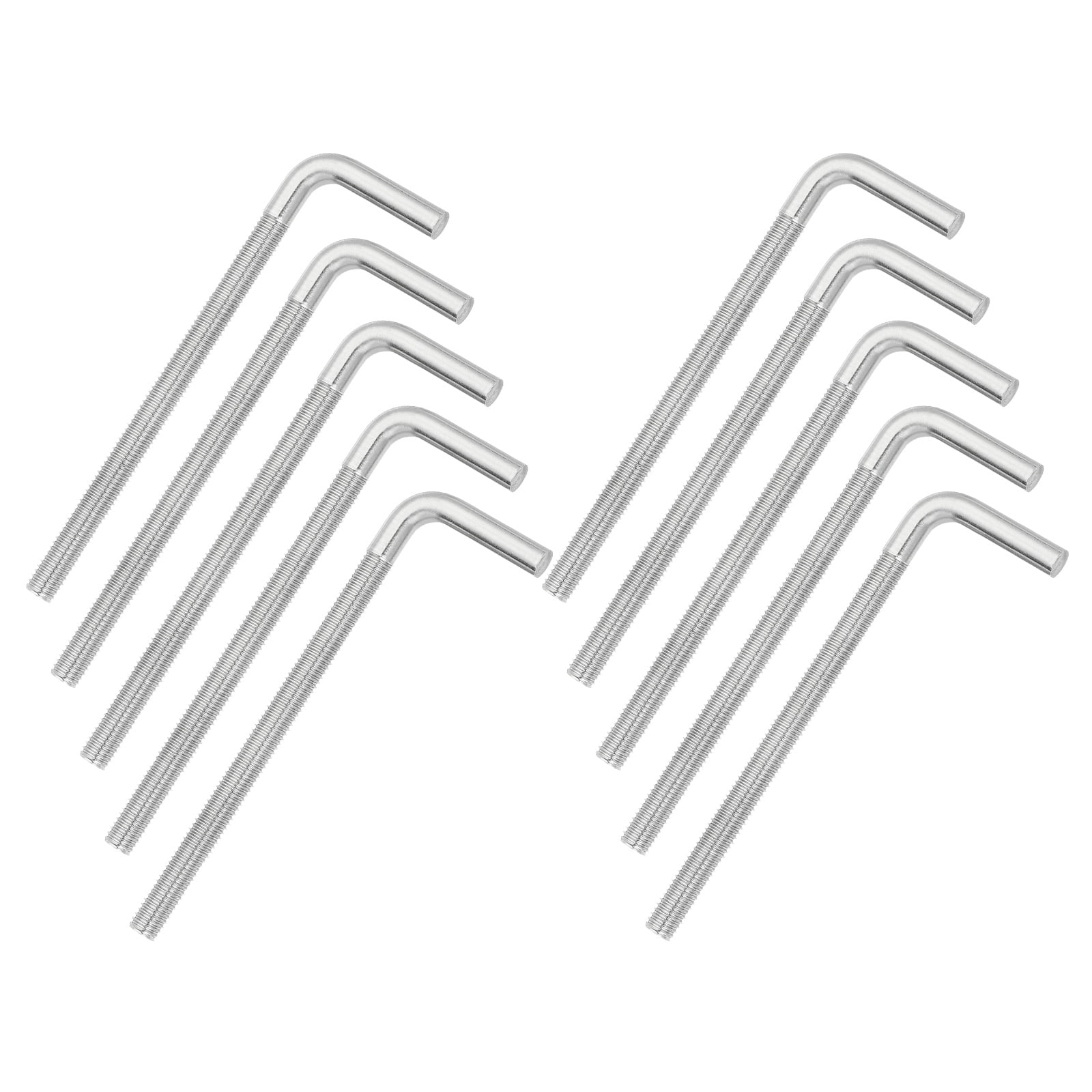 Uxcell M8x120mm 7/L-Shaped Right Angle Bolt Screw, 304 Stainless Steel ...