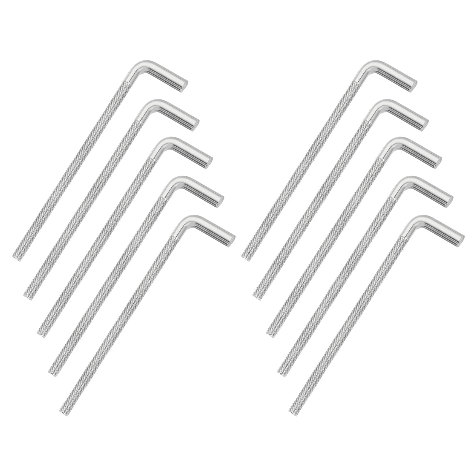 Uxcell M8x150mm 7/L-Shaped Right Angle Bolt Screw, 304 Stainless Steel ...
