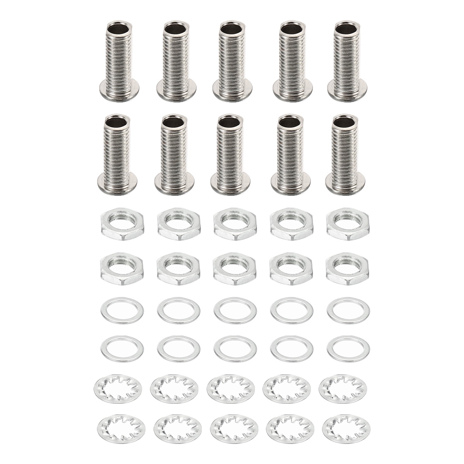 Uxcell M8x19mm Round Head Hollow Screw Bolts Through Hole Bolt ...