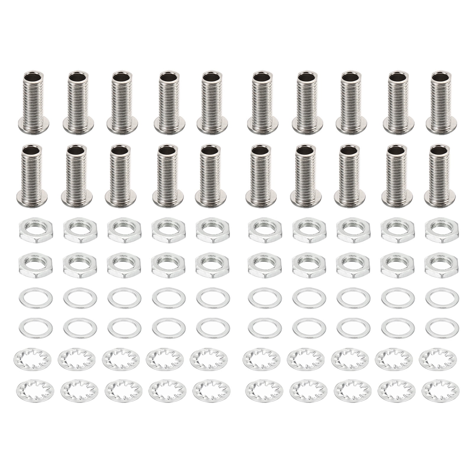 Uxcell M8x19mm Round Head Hollow Screw Bolts Through Hole Bolt ...