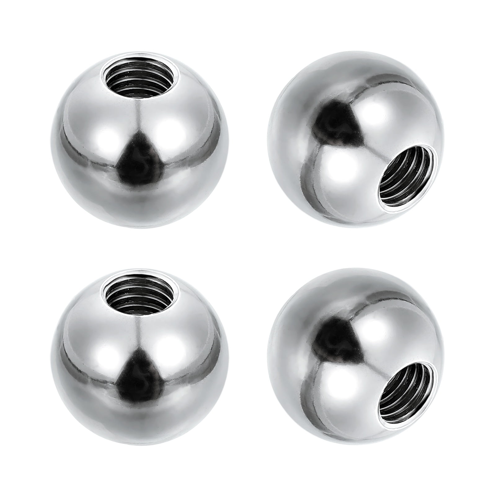 Uxcell Ball Nuts Knob, Stainless Steel Round Solid Blind Hole ...