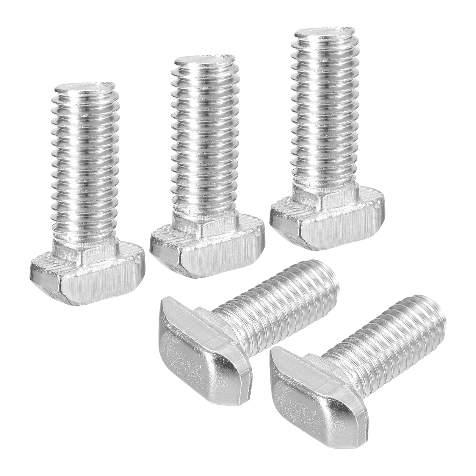 Uxcell M8x20mm T Slot Drop-in Bolt, 40Pack Hammer Head T-Bolt T Shape ...
