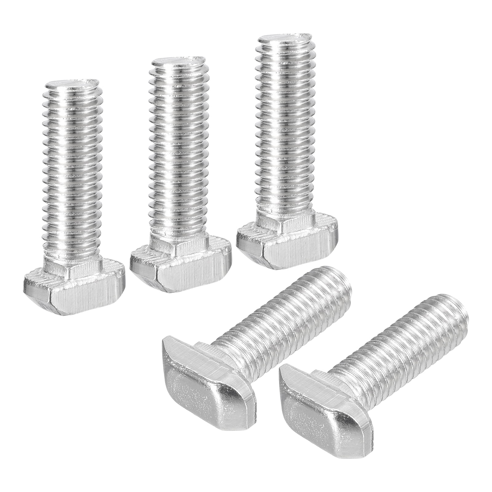 Uxcell M8x25mm T Slot Drop-in Bolt, 20Pack Hammer Head T-Bolt T Shape ...