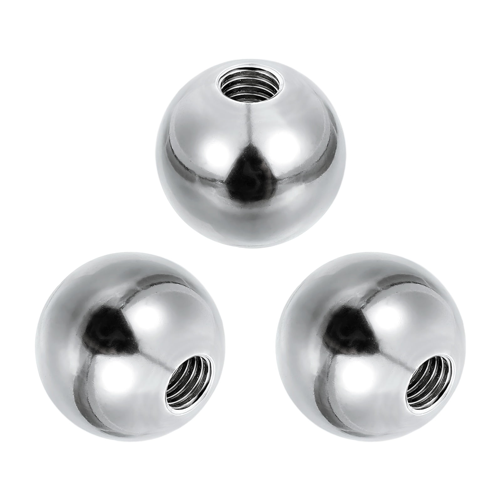 Uxcell Ball Nuts Knob, Stainless Steel Round Solid Blind Hole ...