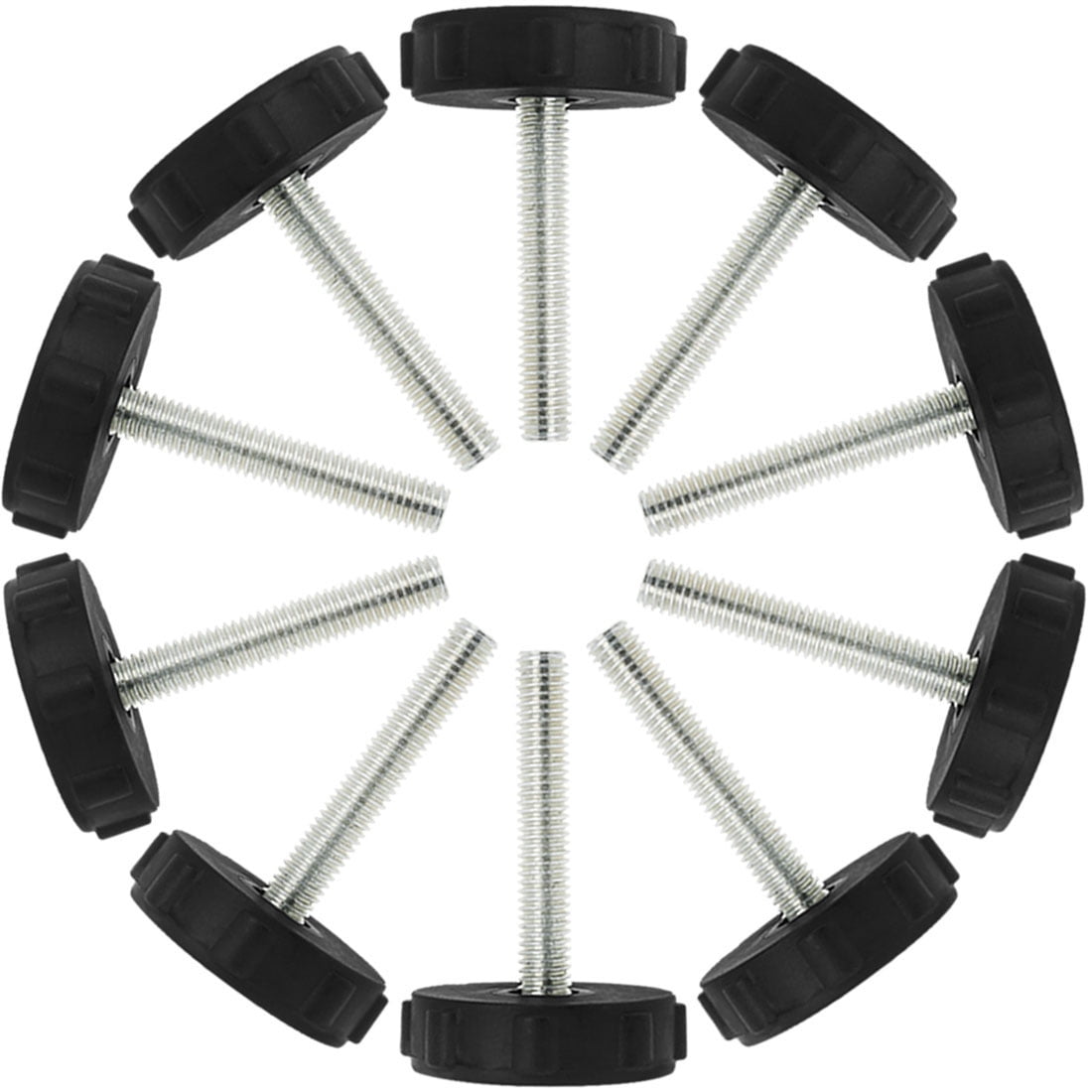 Uxcell M8x50x40mm Furniture Glide Leveling Feet Adjustable Leveler ...