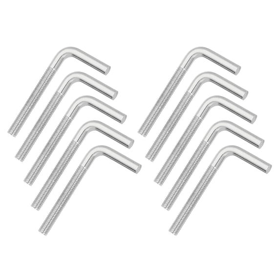 Uxcell M8x70mm 7/L-Shaped Right Angle Bolt Screw, 304 Stainless Steel L ...